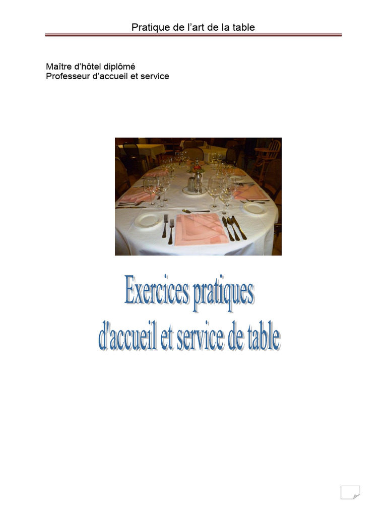 Art de Table | PDF