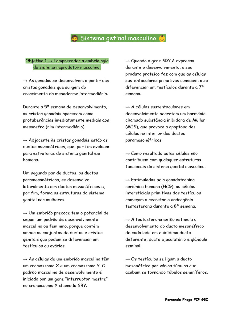 APG 01_11 - SISTEMA REPRODUTOR MASCULINO (1) | PDF