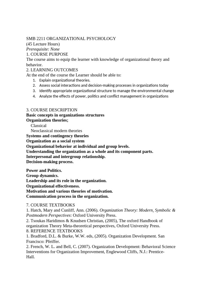 What Is Organizational Theory | PDF