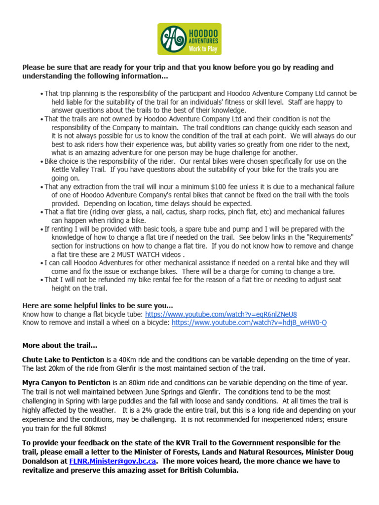 Know Before You Go | PDF