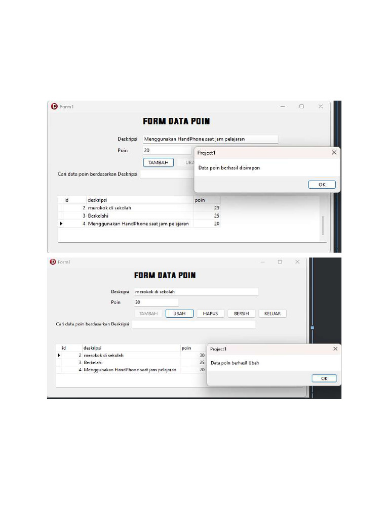 MUHAMMAD - RAFLIE - RAMADHAN - Tugas Database Poin Dan Guru - Compressed | PDF