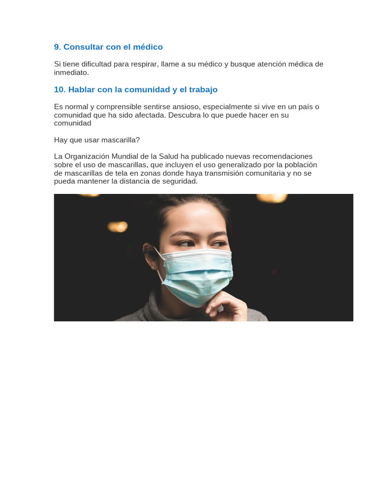 Como Usar La Mascarilla | PDF Como Usar La Mascarilla | PDF