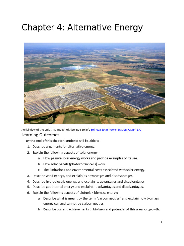 Understanding Alternative Energy Sources | PDF | Renewable Energy ...