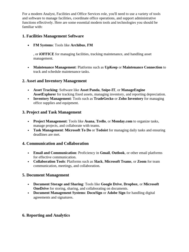Facilities Management | PDF