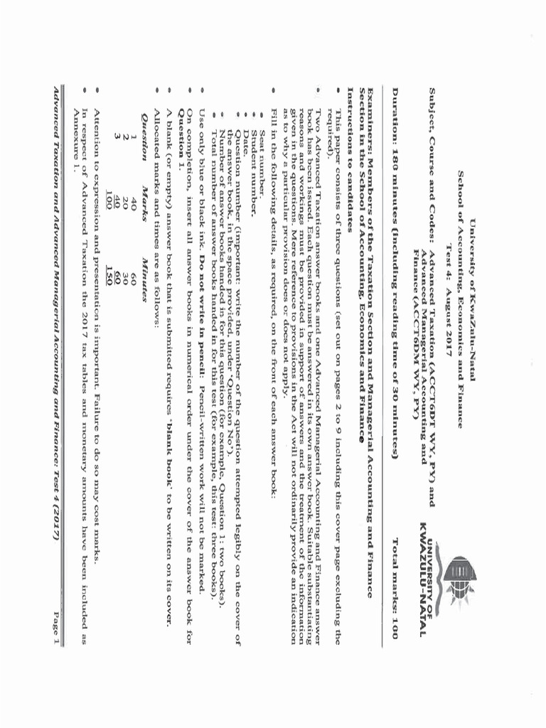 Test 4 Question | PDF