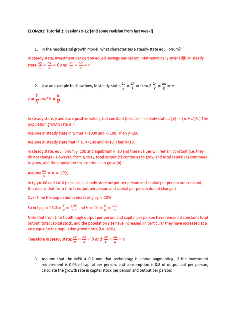Tutorial 3 2022solution | PDF