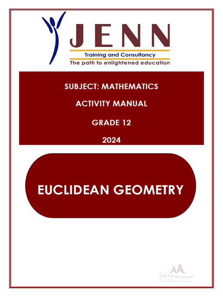 Grade 12 Euclidean Geometry Activity Manual 2024 | PDF