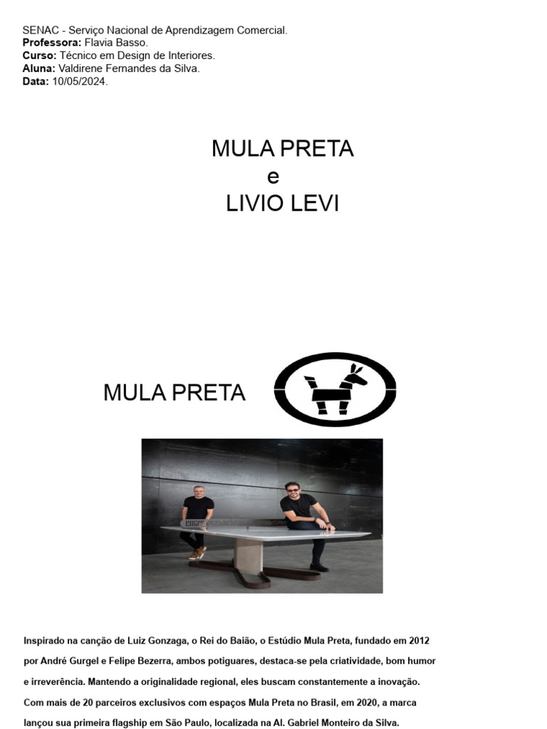 Mula Preta - Livio Levi | PDF