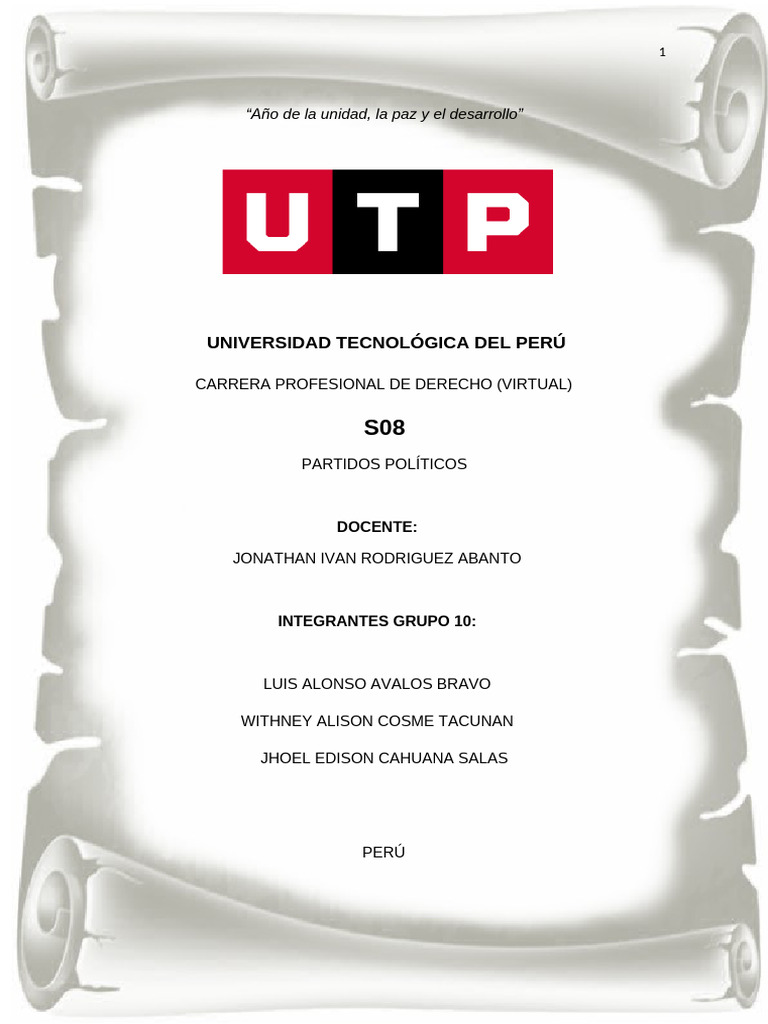 S08 - Partidos Politicos 2023 | PDF