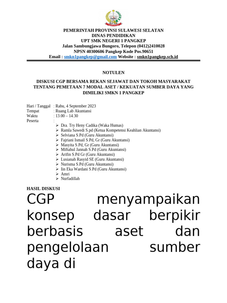 Notulen Rekan Sejawat | PDF