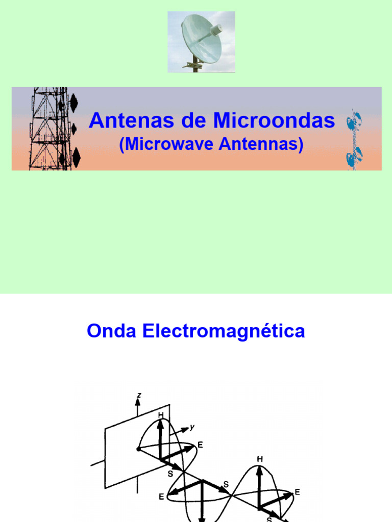 Antenas de Microondas (Microwave Antennas) | PDF