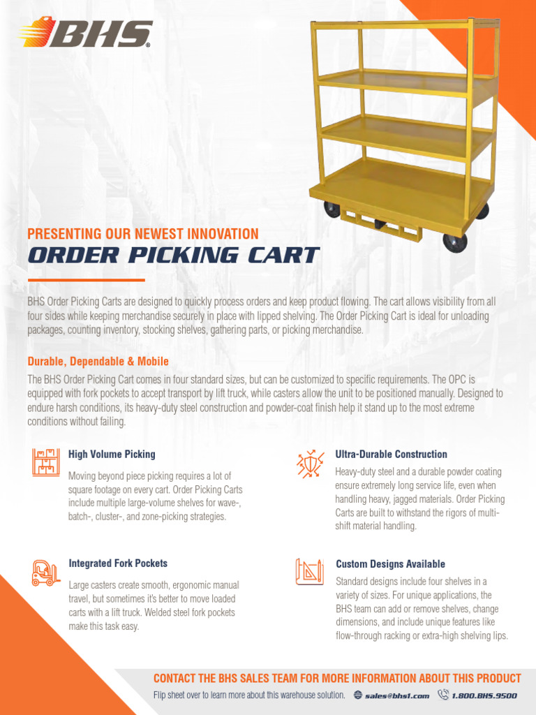 PL-9400 Order Picking Cart | PDF