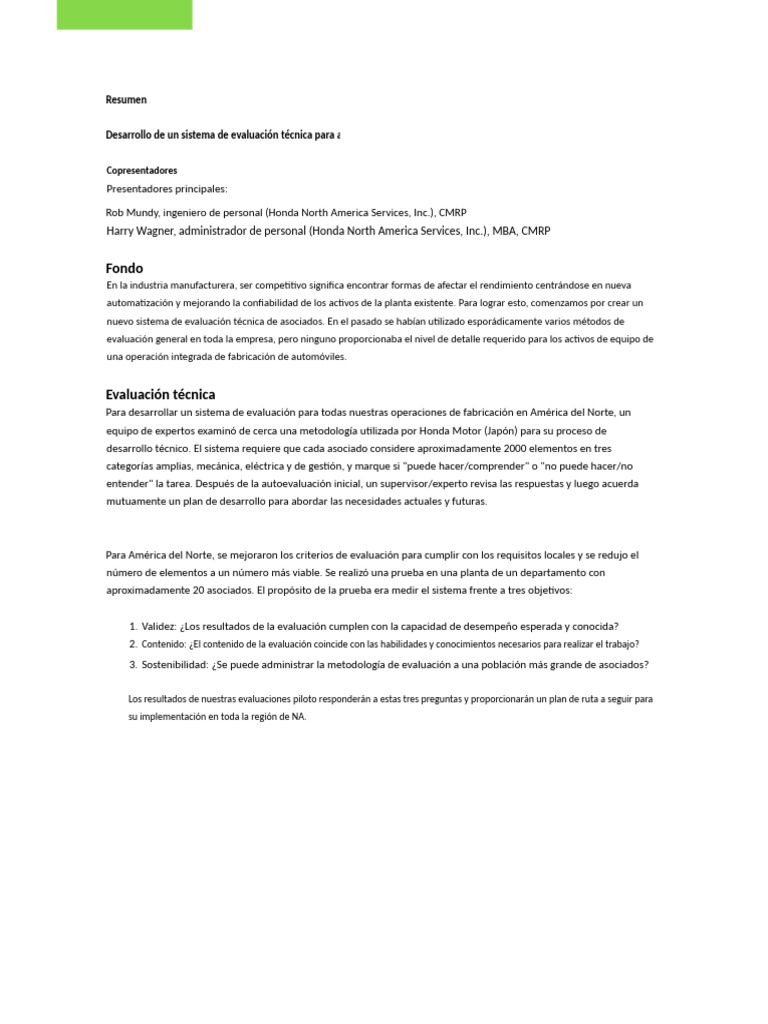 15 Essential Expectations of Safety Leadership - En.es | PDF