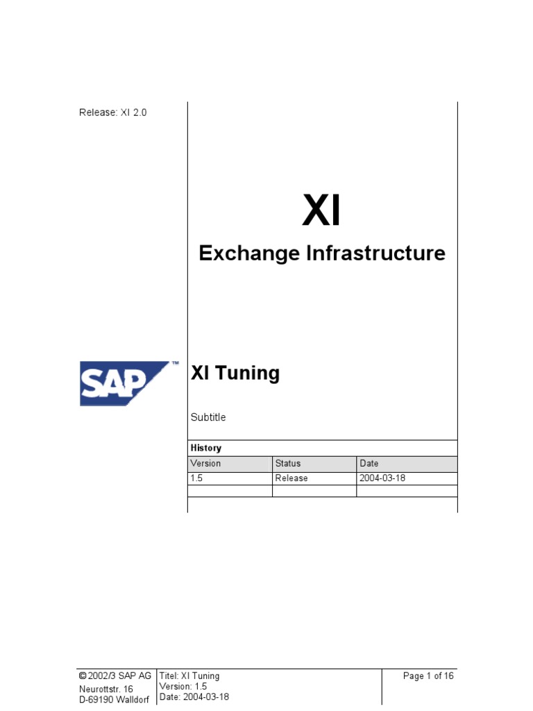 XI Tuning | PDF | Load Balancing (Computing) | Hypertext Transfer Protocol