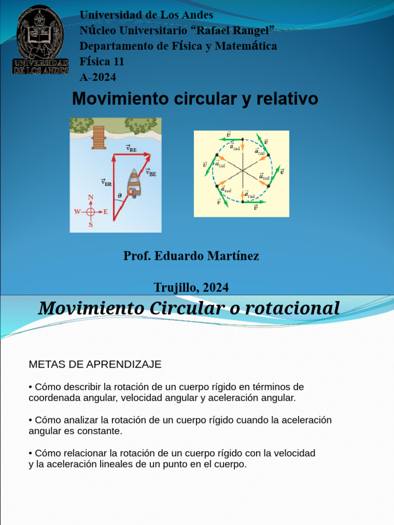 Fisica11 - Cinemática - Circular - y - Mov - Relativo | PDF | Velocidad ...