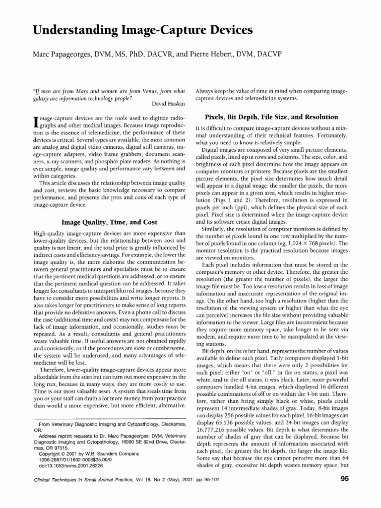 Understanding Image-Capture Devices | PDF