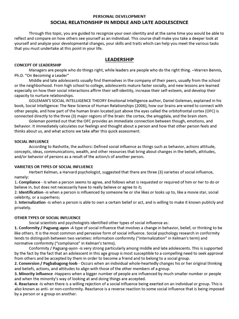 q2m3 Social Relationship | PDF