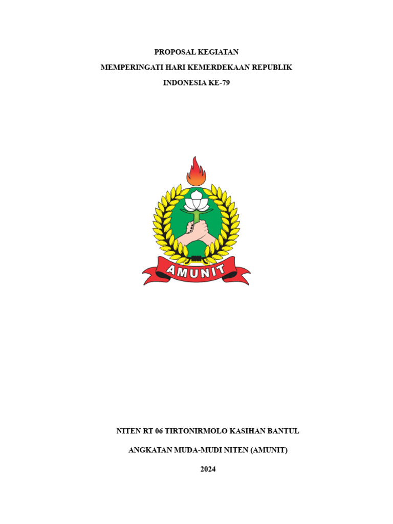 Proposal Kegiatan Agustusan 2024 | PDF