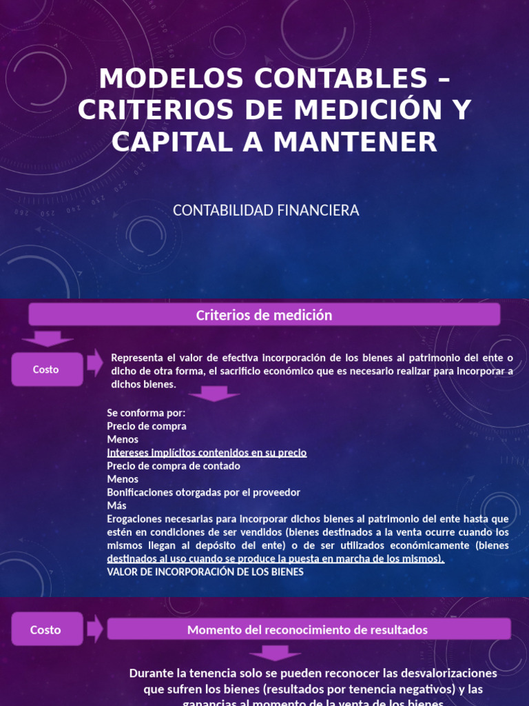 2-Modelos Contables - Criterios de Medición y Capital | PDF