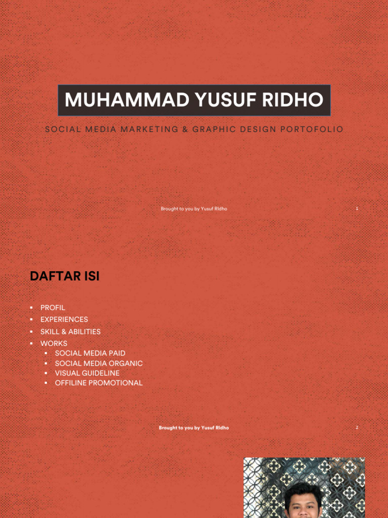 M Yusuf Ridho - CV | PDF