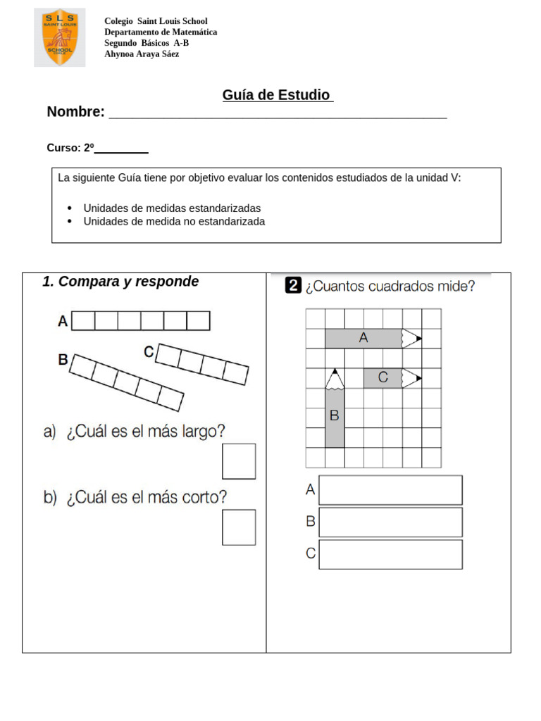 Guia de Estudio de Unidades de Medidas | PDF