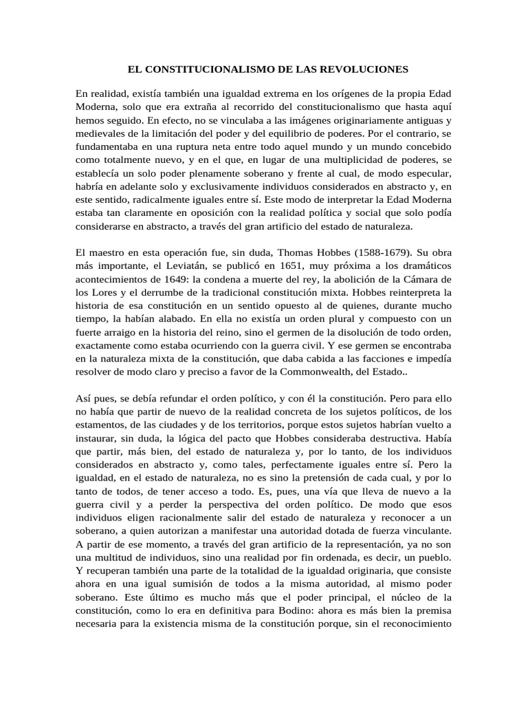 Libro El Constitucionalismo de Las Revoluciones | PDF | Constitución | Historia