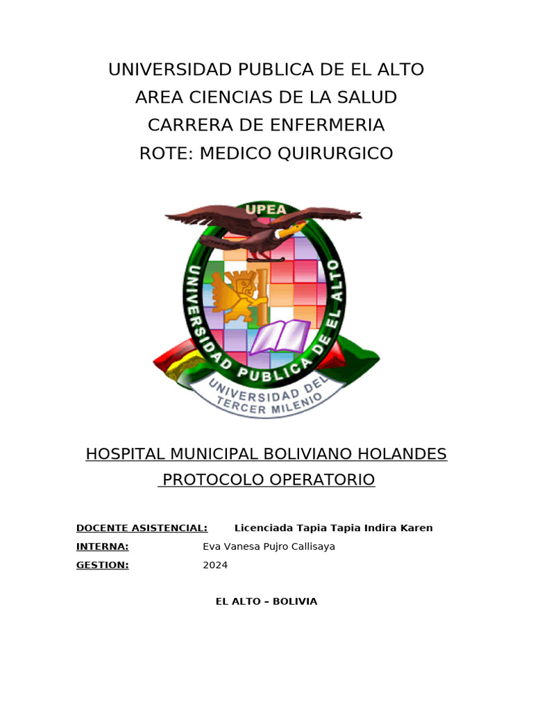 Colicistectomia Laparoscopica Protocolo | PDF | Cirugía | Vesícula biliar