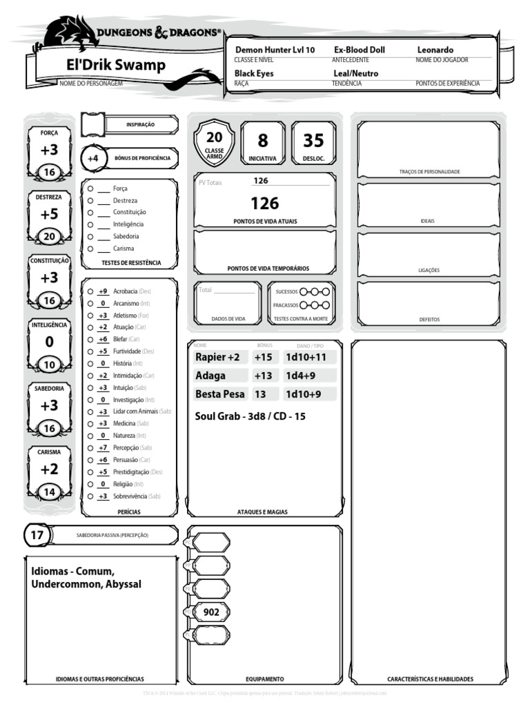 Ficha El - Drik | PDF