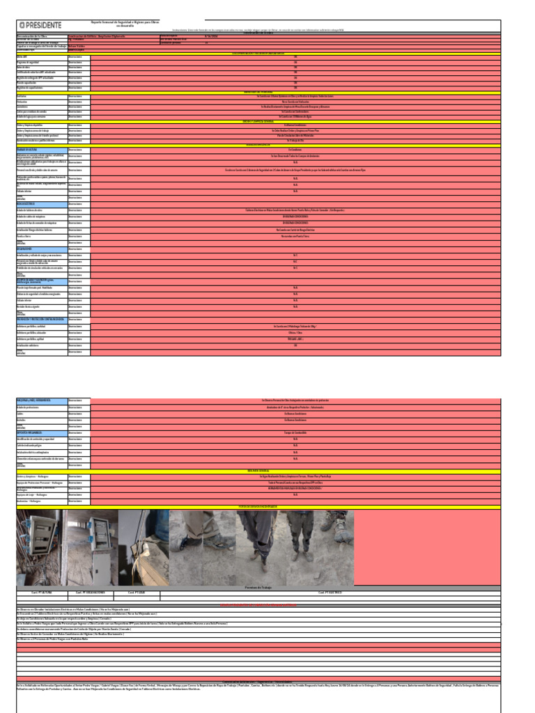 Reporte Semanal Obra Sarmiento | PDF