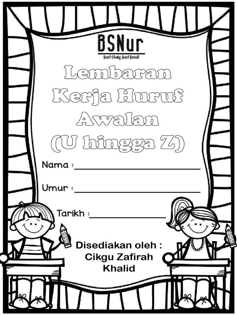 Lembaran Kerja Huruf Awalan (U Hingga Z) | PDF