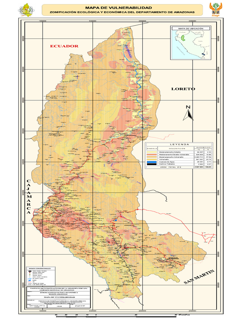 Mapa Microzonificación Ecológica Económica Amazonas | PDF
