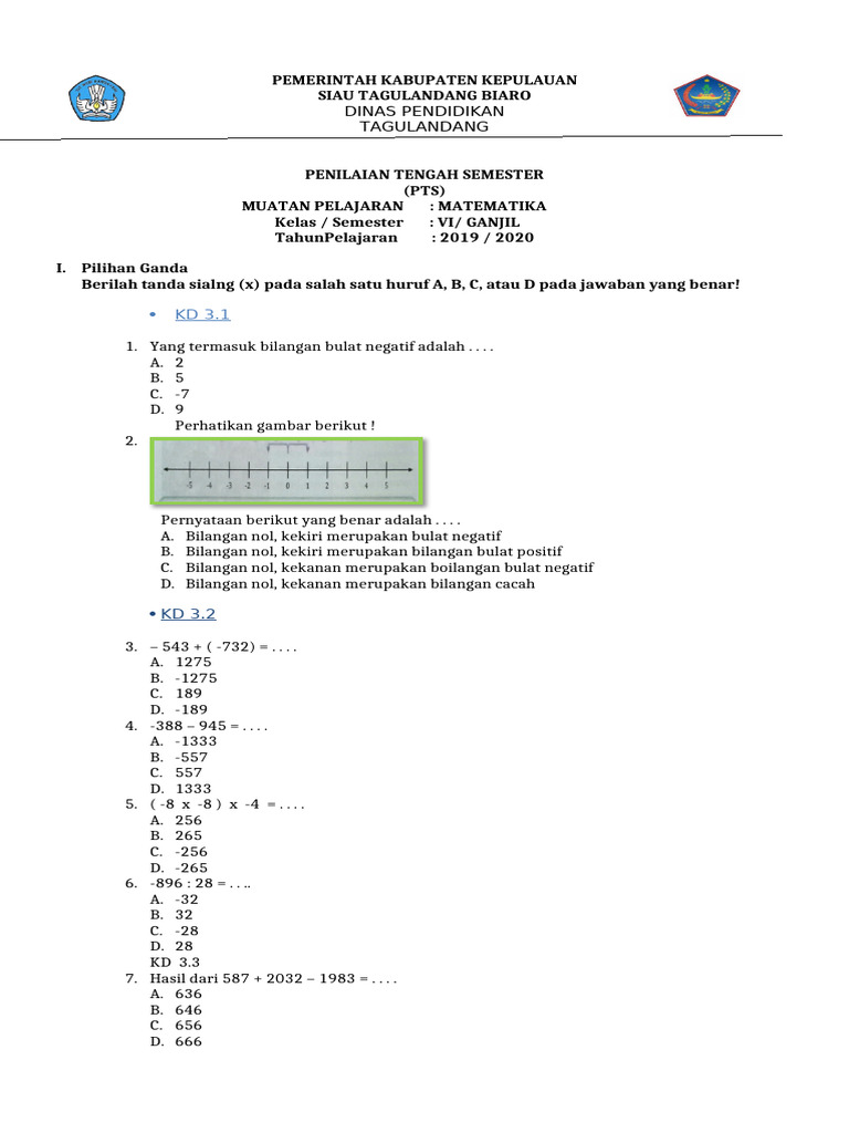 Master Matematika Kls 6 | PDF