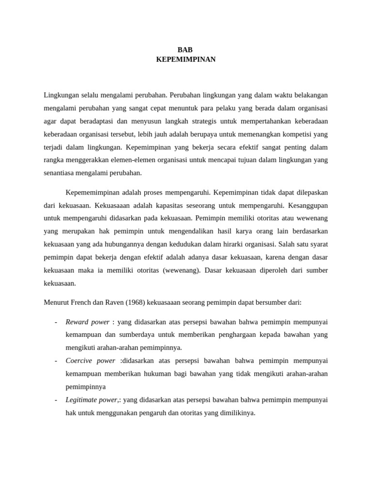 KEPEMIMPINAN | PDF