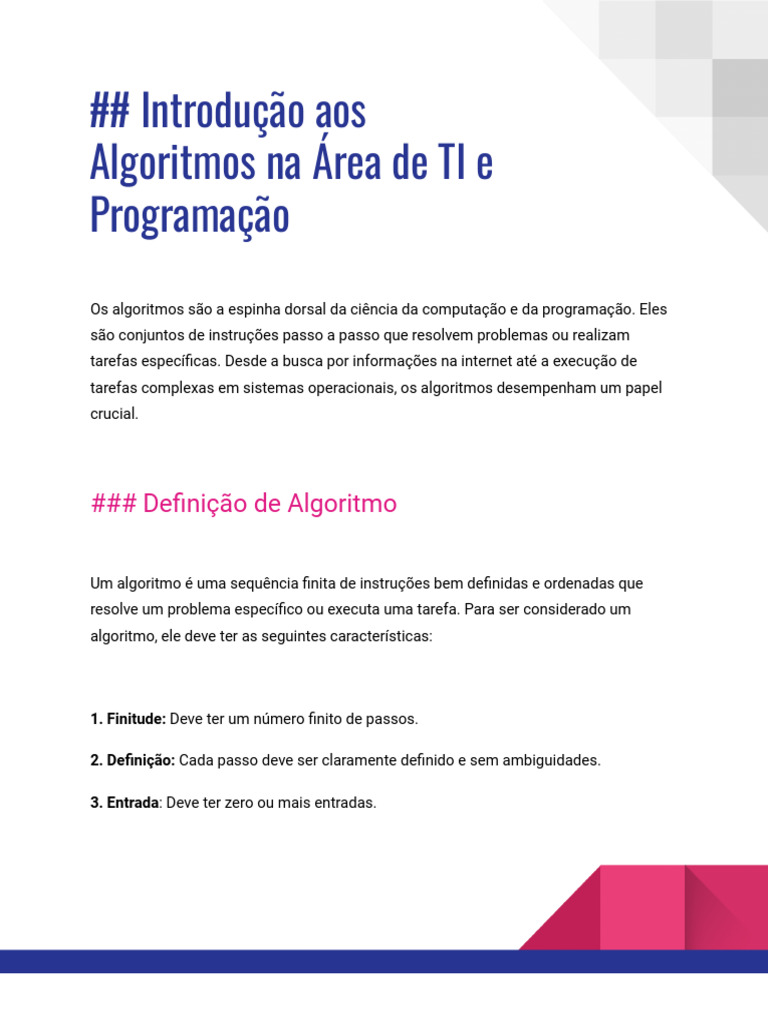 Algoritmos | PDF