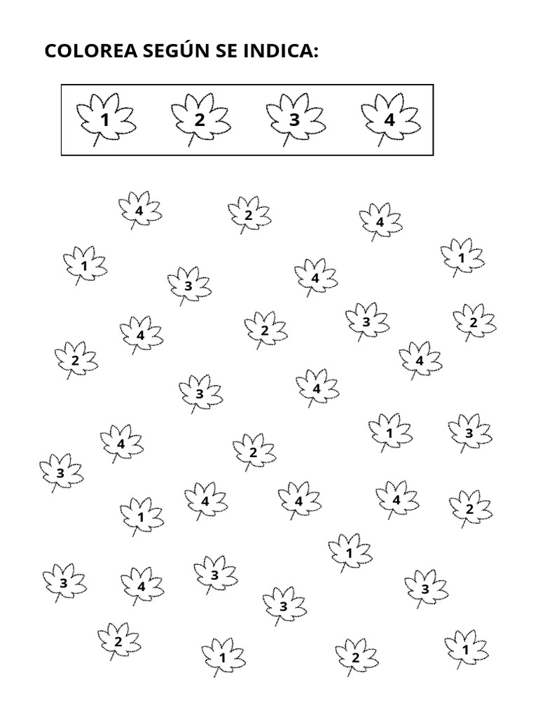 Colorea Según Se Indica | PDF