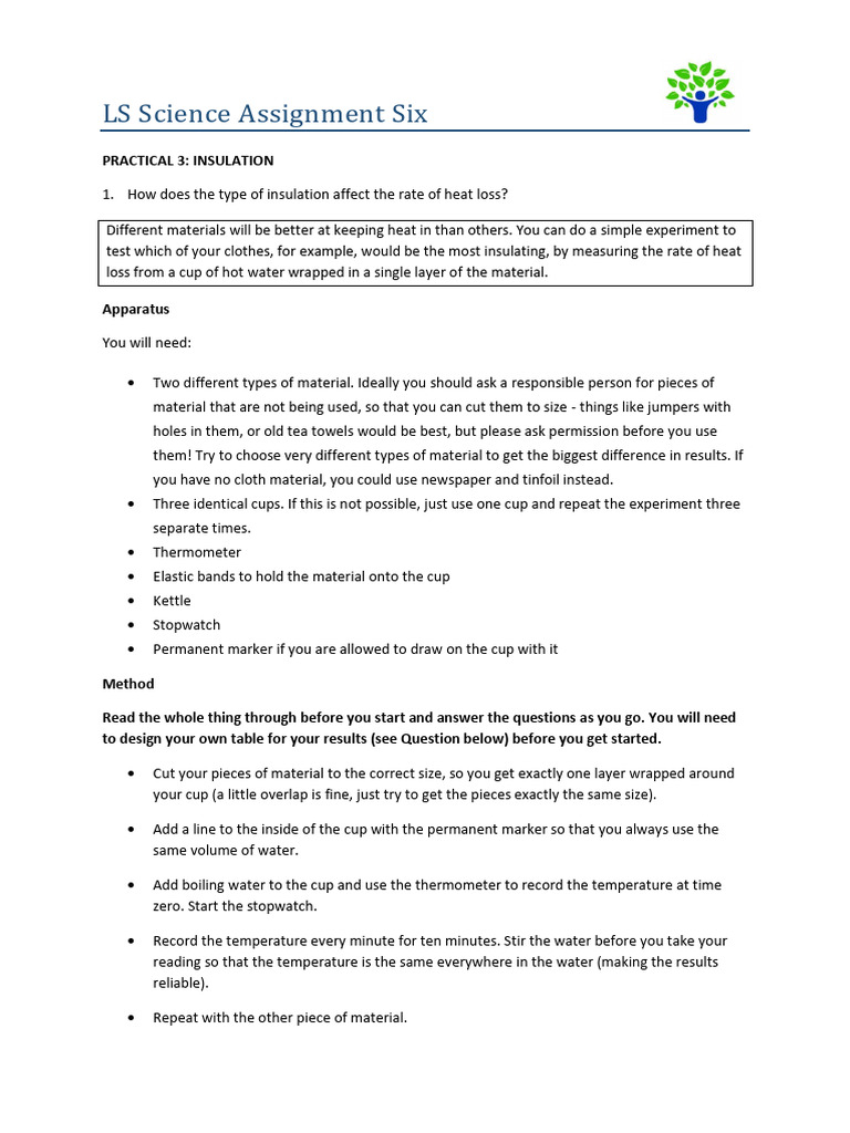 (A06) Year 8 Practical | PDF
