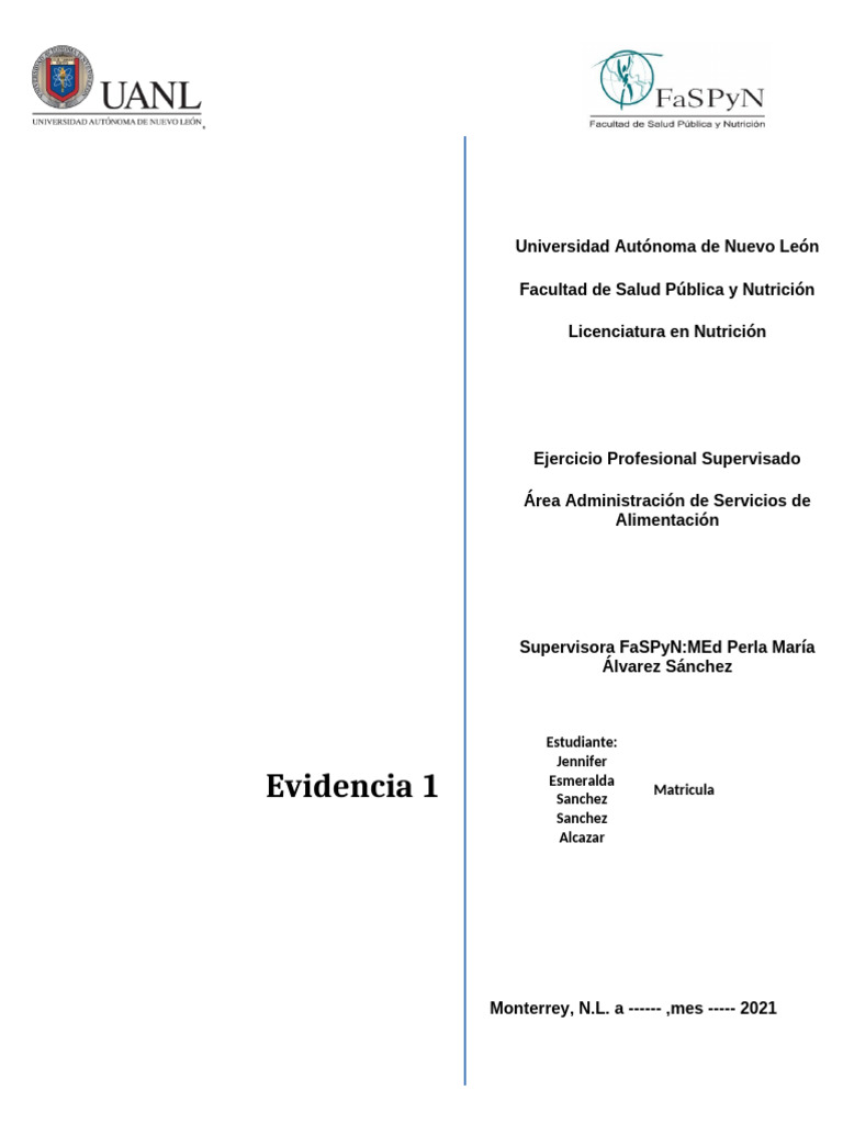 Plantilla Ev 1 EPS SA | PDF