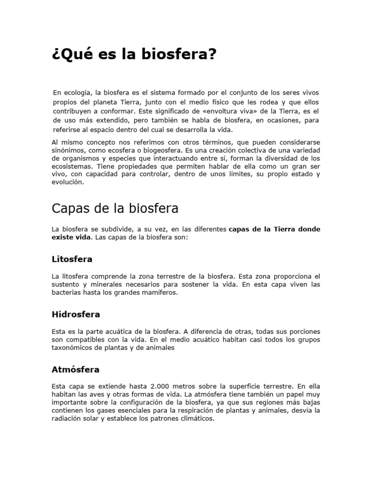 biosfera | PDF