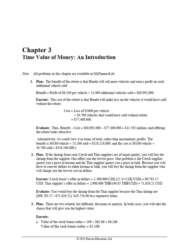 Chapter 03 Solutions | PDF