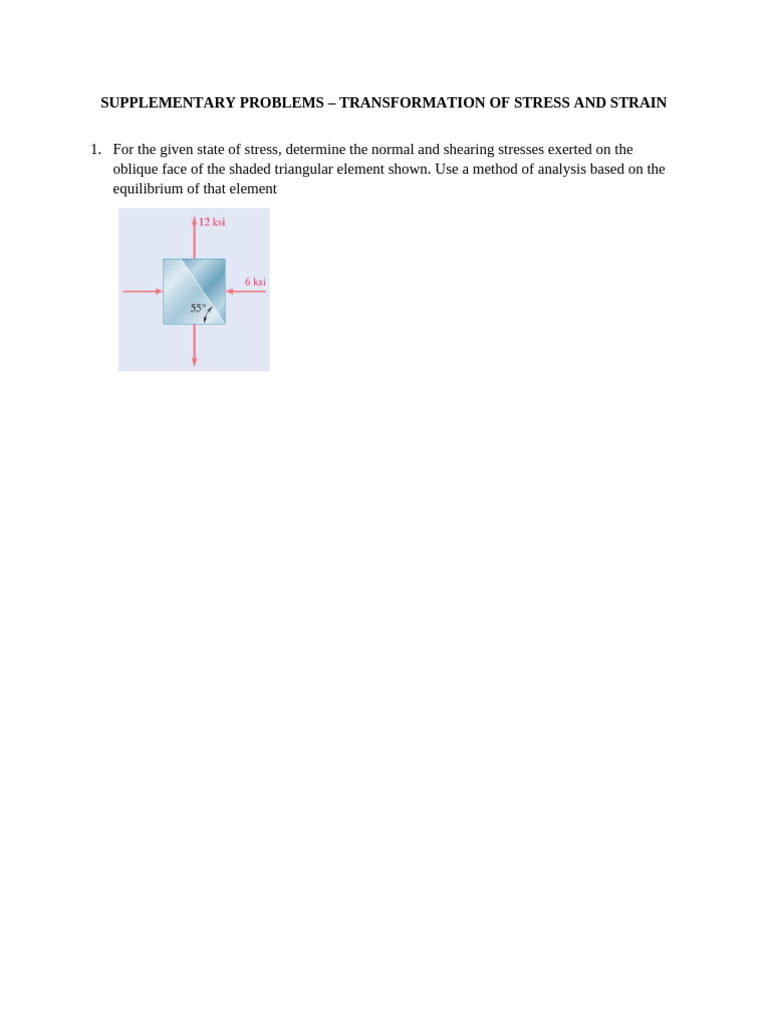Chapter 7 - Supplementary Problems | PDF