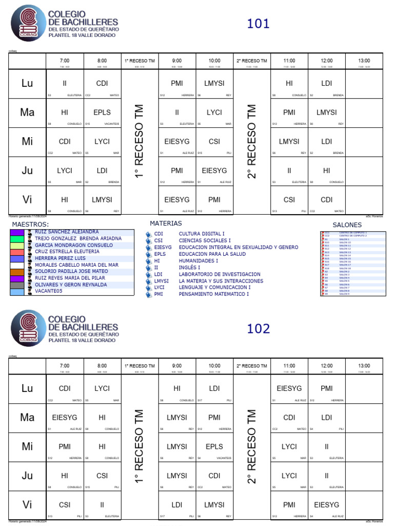 Lu Ma Mi Ju Vi: II CDI PMI Lmysi HI LDI | PDF