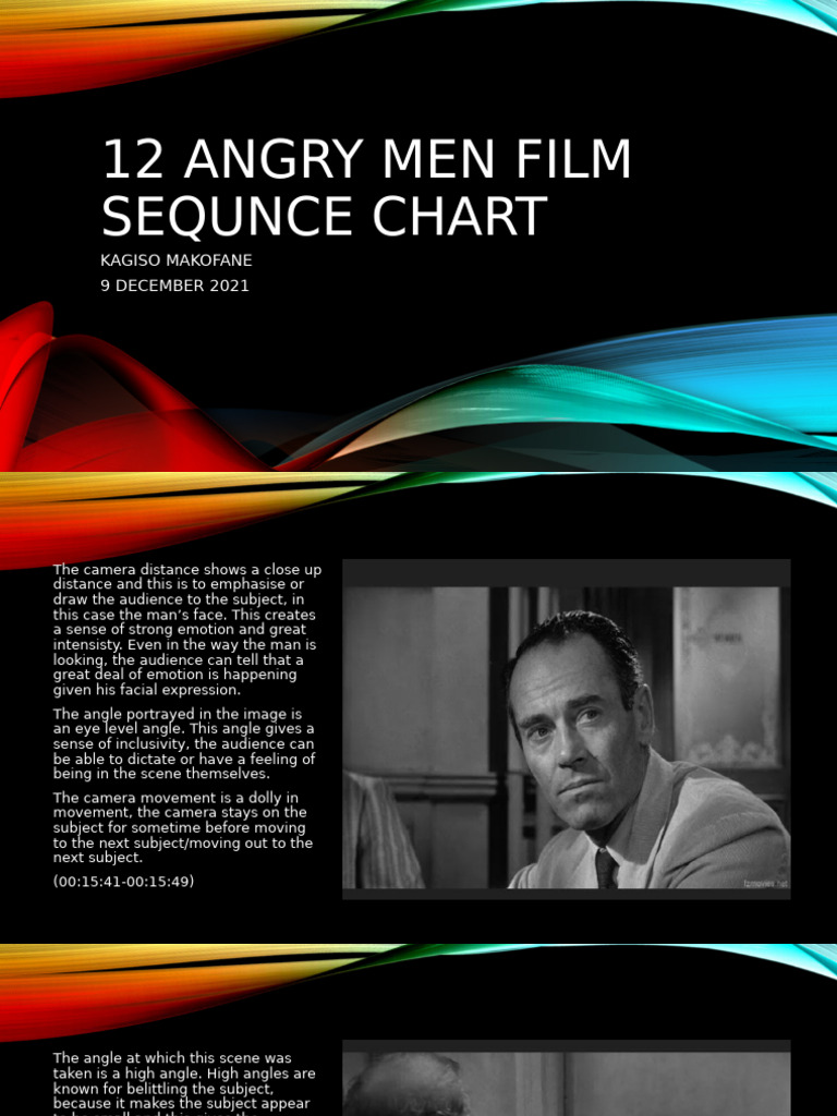 12 Angry Men Film Sequnce Chart | PDF