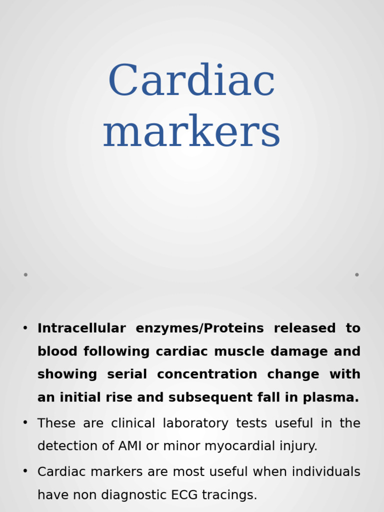 Cardiac Marker | PDF