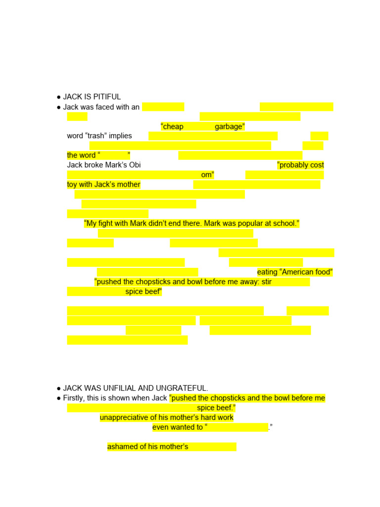 Condensed Notes For English Literature | PDF