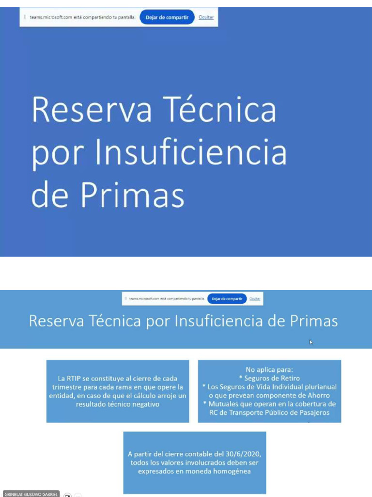 Reservas Tecnicas Por Insuficiencia de Primas | PDF