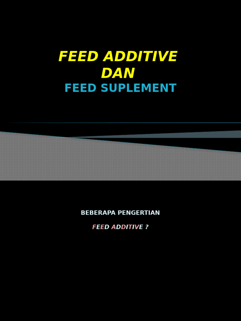 Feed Additive D Feed Supplement - Sapi Perah | PDF | Chemical Compounds | Wellness