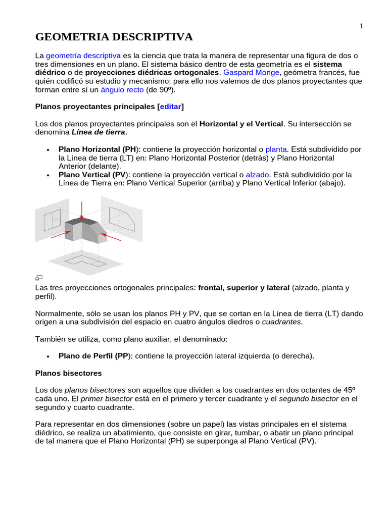 2.-Geometria Descriptiva | PDF