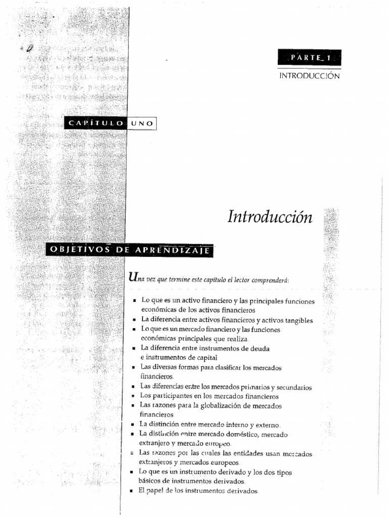 Capitulo 1 Fabozzi Introduccion | PDF