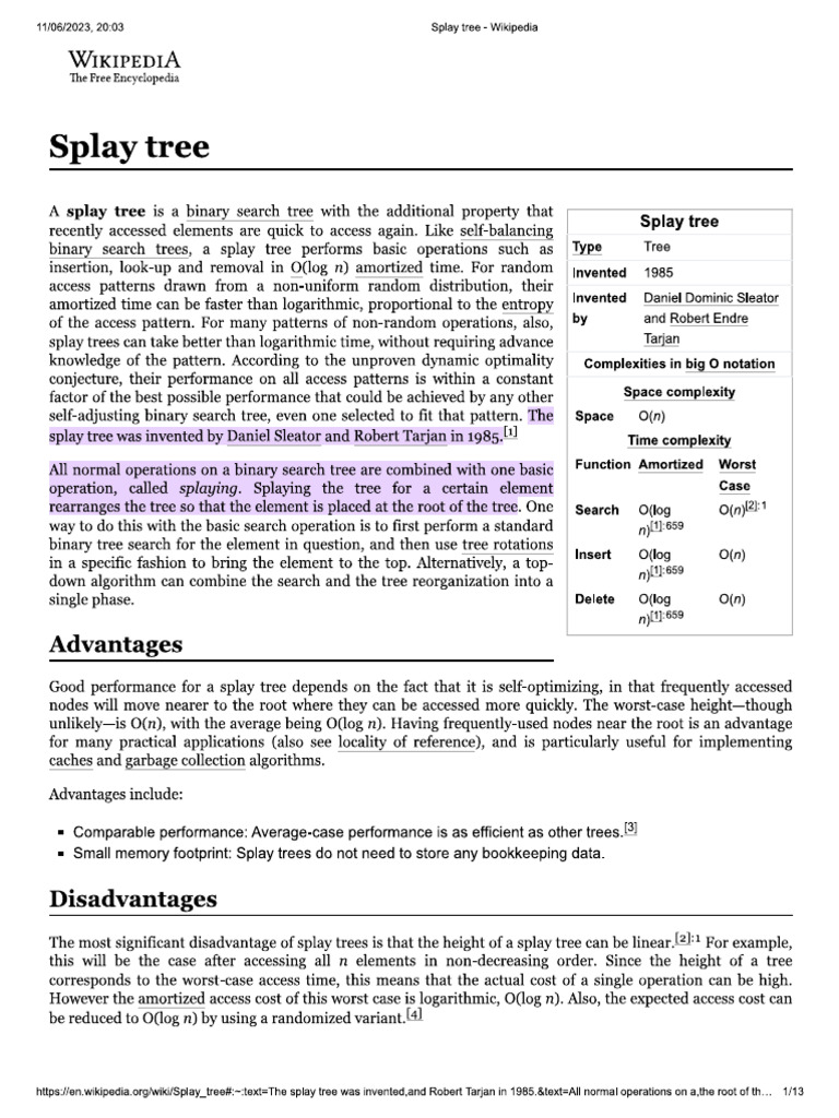 Splay Tree | PDF