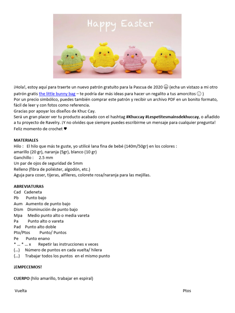 Pollitos Spanish | PDF